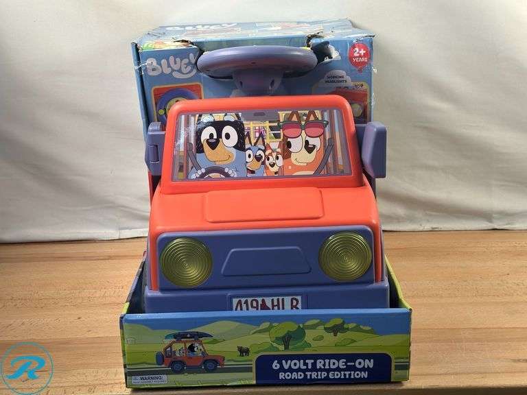 Bluey: 6V Battery Powered Ride on Car with Sounds, Kids Ages 2+- Like ...