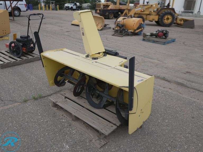 John Deere 59" Hydraulic Snow Blower Attachment, V-Hitch, PTO - Roller Auctions