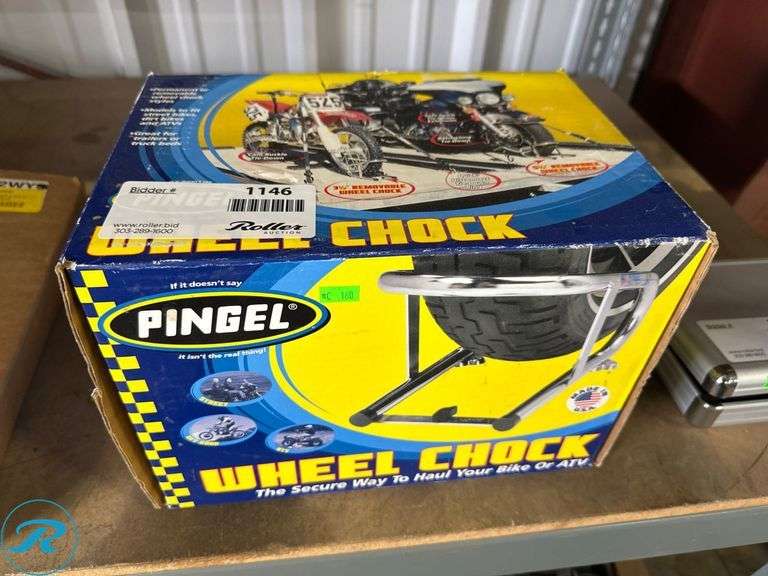 Pingel Wheel Chock for Motorcycles and ATVs - Roller Auctions