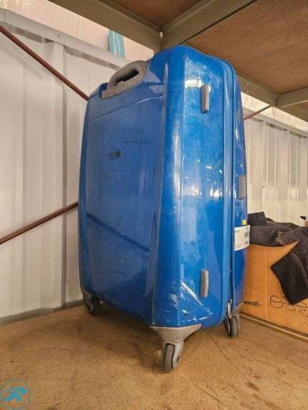 Samsonite Blue Hard-Shell Rolling Suitcase - Roller Auctions