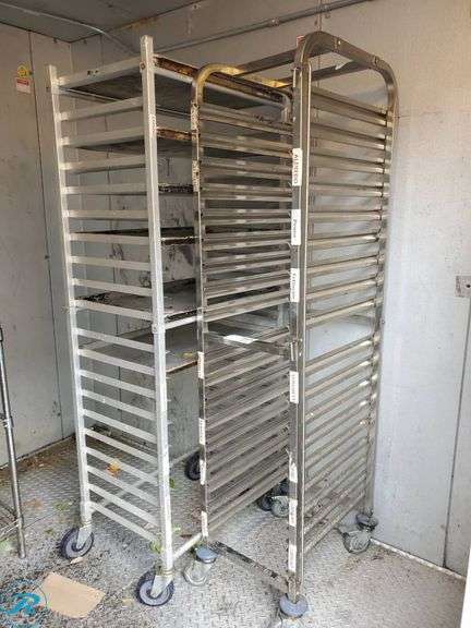 (2) Full Size Sheet Pan Racks - Roller Auctions