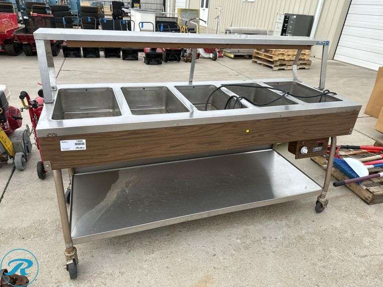Seco Company 3703 5-Bay Food Warmer with Overhead Heat - Roller Auctions