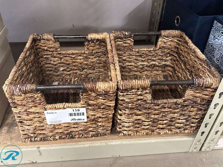 (2) Storage Baskets - Roller Auctions