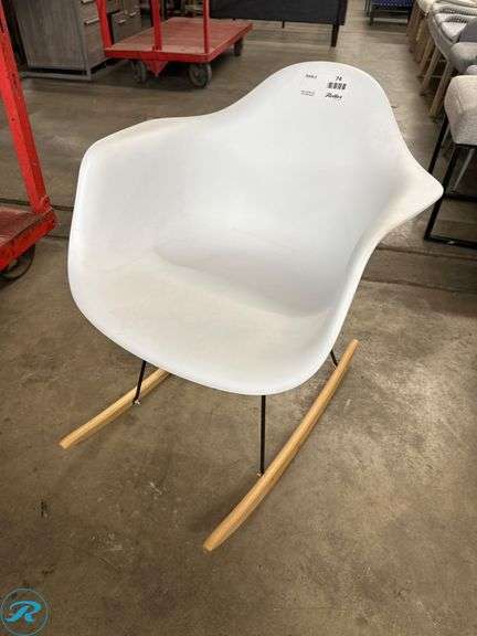 Plastic Rocking Chair with Wooden Rockers - Roller Auctions