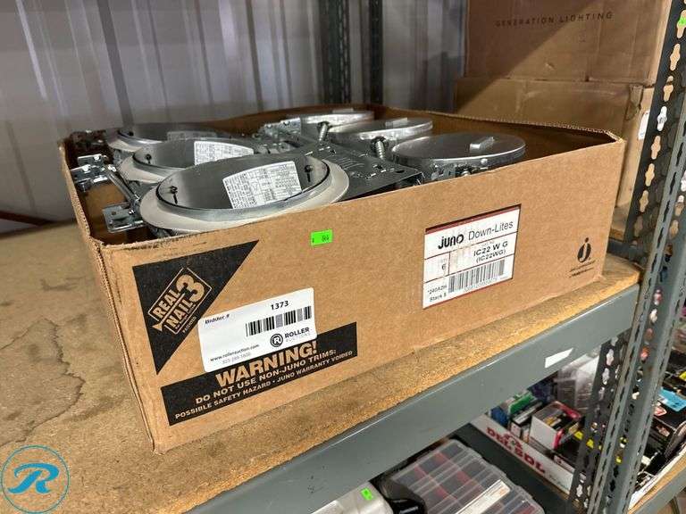 6 Juno Down-Lites IC22 WG Recessed Light Housings - Roller Auctions