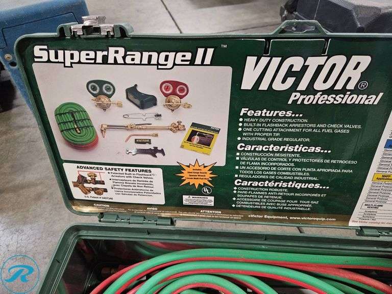 Victor Professional SuperRange II Torch Kit with Tool Box - Roller Auctions