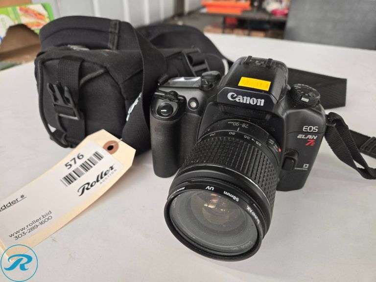 Canon EOS Elan 7E 35mm SLR Camera with EF 28-90mm f/4-5.6 USM Lens and ...