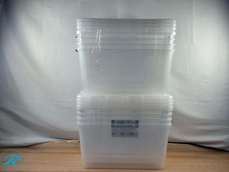 (8) 45 Quart Multi-Use Storage Containers- New - Roller Auctions