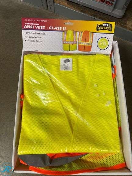 ANSI Class II High-Visibility Safety Vests - Roller Auctions