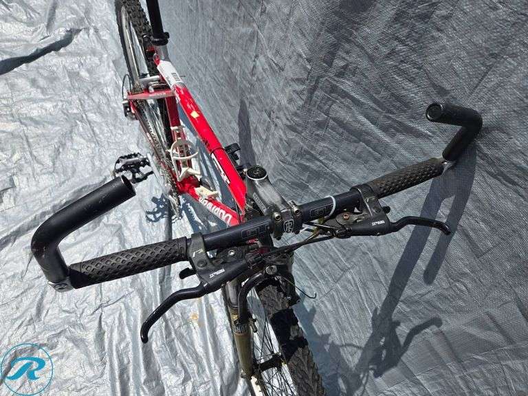 GT Bravado Mountain Bike with Red Frame and Drop Handlebars - Roller ...