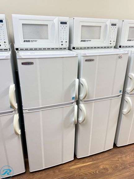 (2) MicroFridge 4.8RMF4RW Refrigerators and Microwave Combos with Safe ...