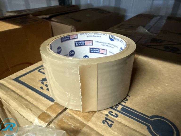 (5) Full Boxes, (1) Partial Box Intertape Model 6100 Tan Packing Tape ...