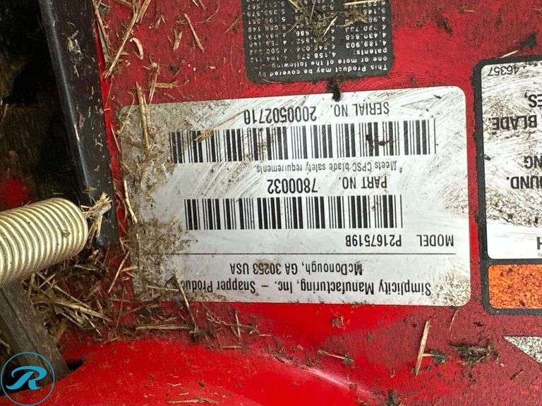 Snapper Push Lawn Mower Model P2167519B with Briggs & Stratton Quantum ...