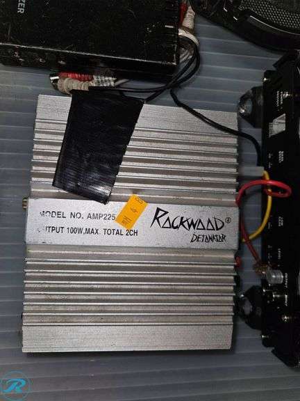 Audio System Components Including Jensen Power 900 Amp, Rockwood ...