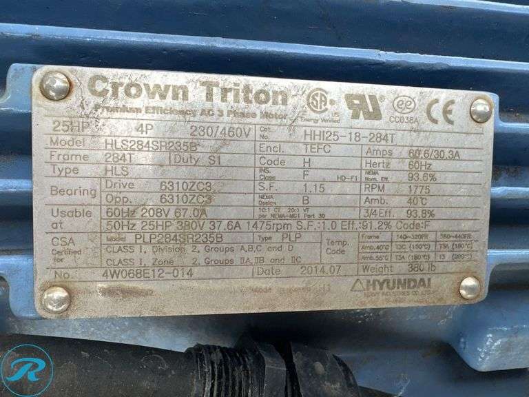 CAT Pumps Triplex Pump with Crown Triton 4-Pole Motor on Stainless ...