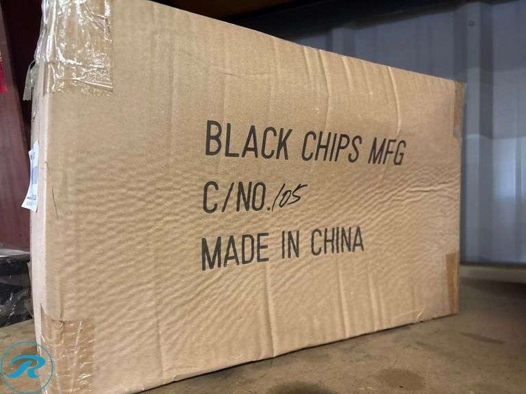2-Piece Set of Black Chips by Black Chips MFG, 43.6x24x28 cm - Roller ...