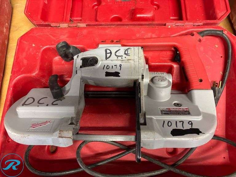 Milwaukee Model 6236 Band Saw in Red Plastic Carrying Case - Roller ...