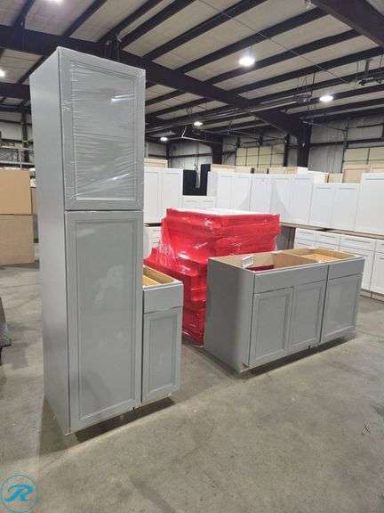 13 piece Denver Now – Wintucket Gray Shaker Kitchen Cabinet Set ...