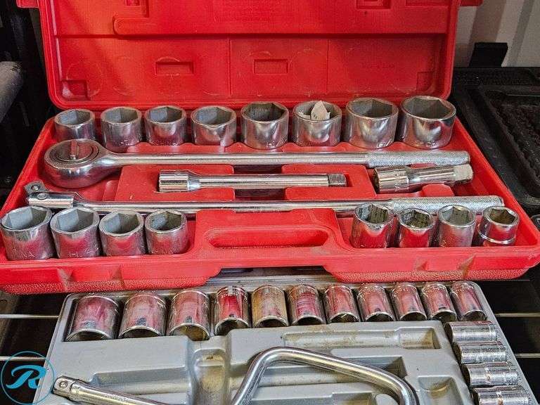 (3) Incomplete Socket Wrench and Tool Sets in Storage Cases - Roller Auctions