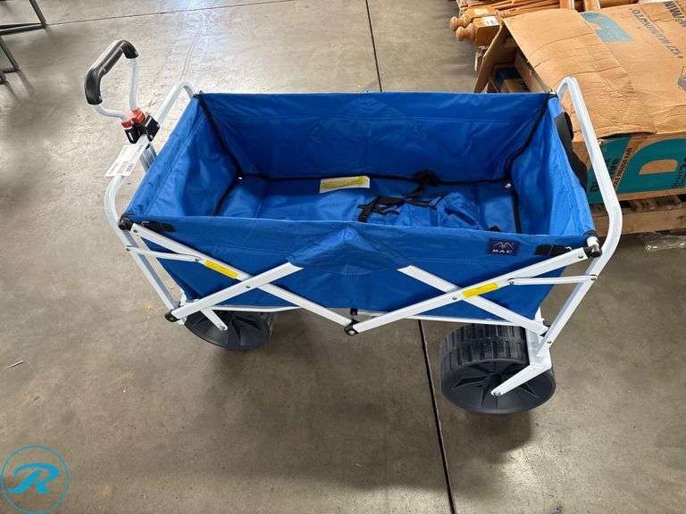 Mac Sports Beachcomber Wagon with Folding Frame and Blue Fabric ...