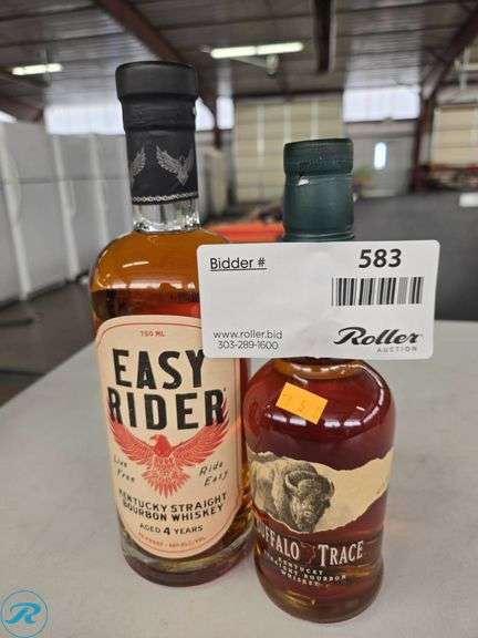 Two Bottles of Kentucky Straight Bourbon Whiskey: Buffalo Trace and ...