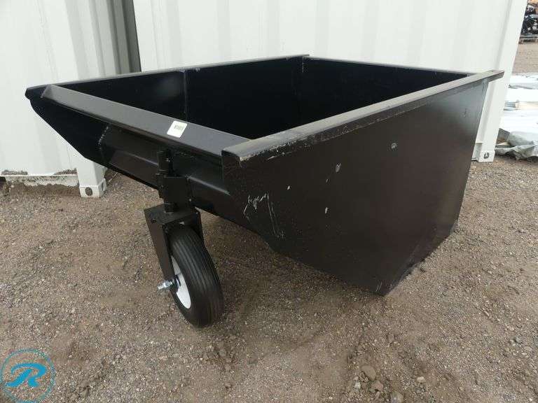 New Kit Containers Wheelbarrow Attachment to Fit Mini Skid Steer Loader ...