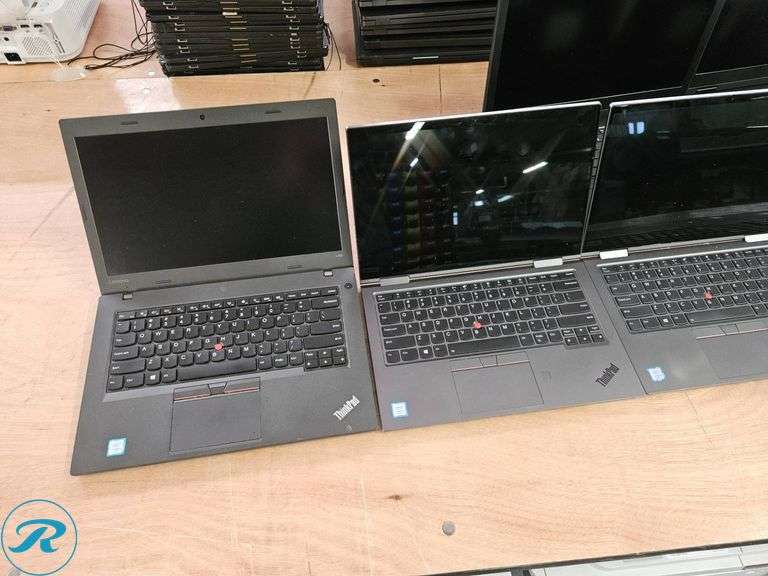 (8) Laptops Including Lenovo ThinkPad and HP Models - Roller Auctions