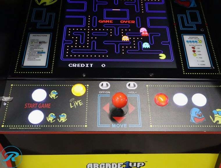 Arcade1Up XL PacMan Full Size Arcade Game - Used/Tested Works/Small ...