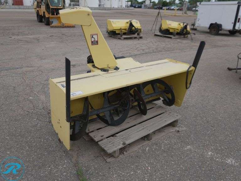 John Deere 59" Hydraulic Snow Blower Attachment, V-Hitch, PTO - Roller Auctions