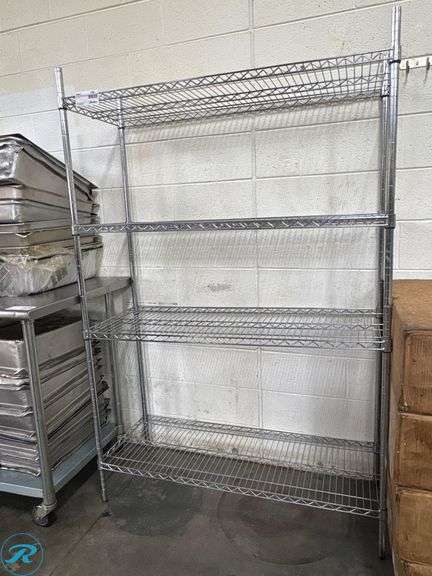 5-Tier Wire Rack, 48” x 18” x 72” - Roller Auctions
