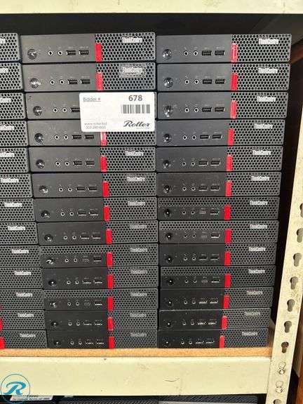 (121) Lenovo ThinkCentr Desktop Computers: - Roller Auctions