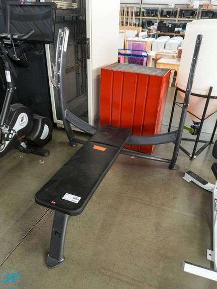 Cybex Bench Press with Steel Frame and Upholstered Seat - Roller Auctions