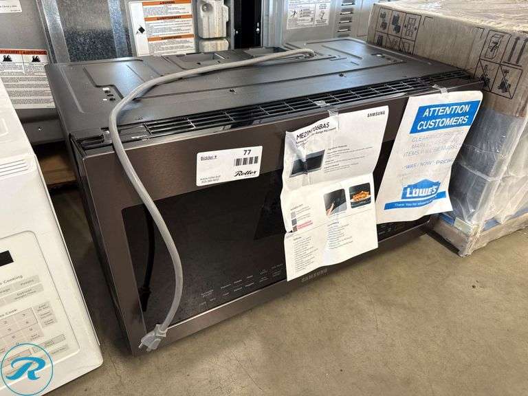 Samsung ME21M706BAS Over-the-Range Microwave with 2.1 Cu. Ft. Capacity ...