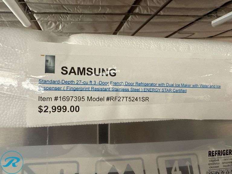 Samsung RF27T5241SR 27-Cu Ft Standard-Depth 3-Door French Door ...