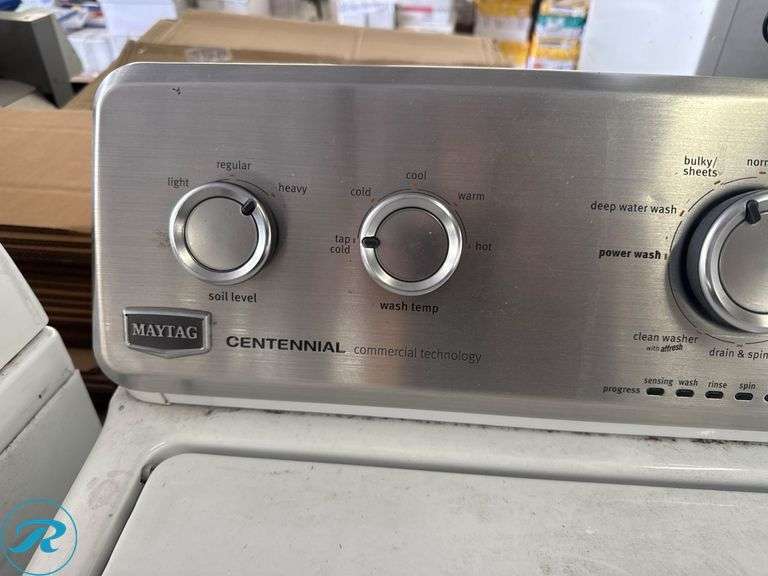 Maytag Centennial Top-Load Washing Machine, Model MVWC425BW1 - Roller ...