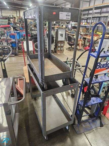 (2) Steel Utility Carts with Casters - Roller Auctions