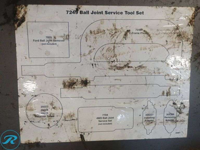 SPX OTC 7249 Ball Joint Service Tool Set in Plastic Carrying Case ...