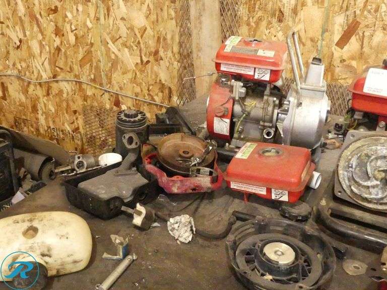 (2) Shelves of Small Engine Parts, and Miscellaneous Components ...