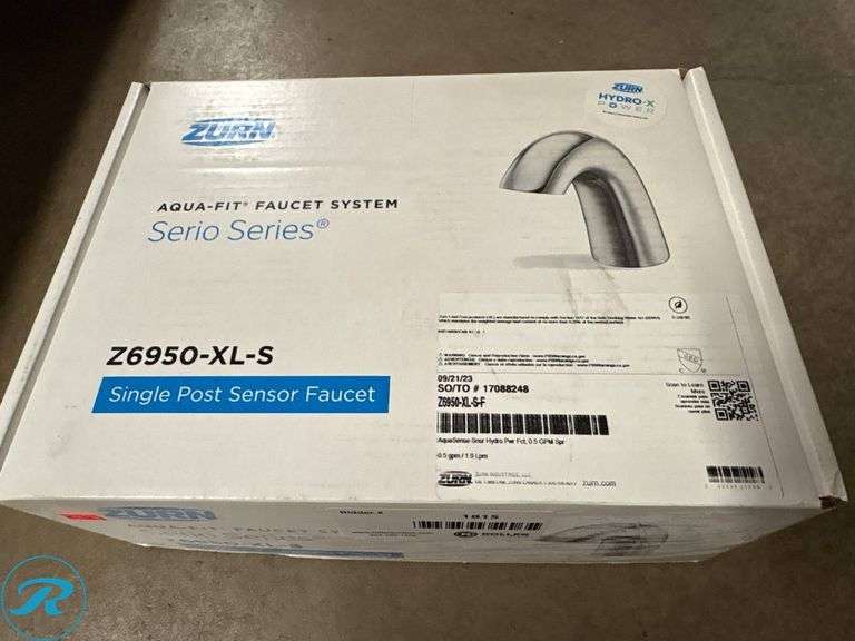 (2) Zurn Z6950-XL-S Aqua-Fit Faucet Systems, Single Post Sensor, Chrome ...