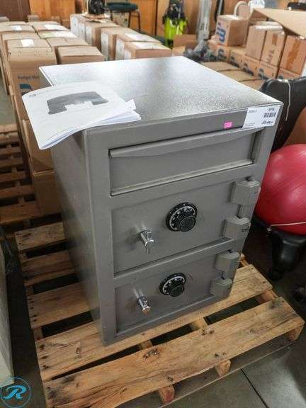 Steel Dual-Lock Safe with Two Compartments and Drop Door (No ...