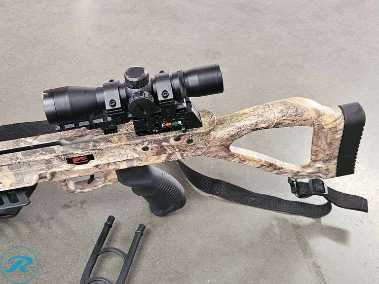 Real Tree Fierce 405 Compound Crossbow with Scope, Camouflage Finish ...