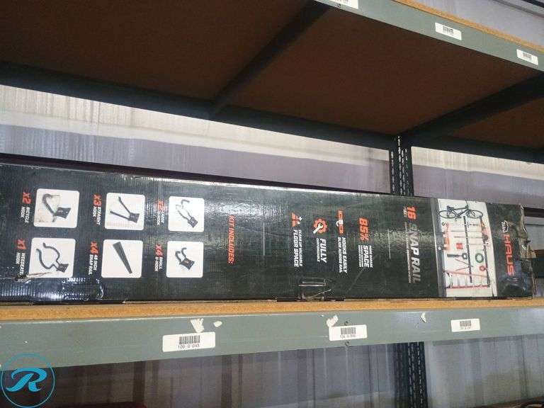 1 Haus 16ft Snap Rail Storage System Kit with Accessories - Roller Auctions