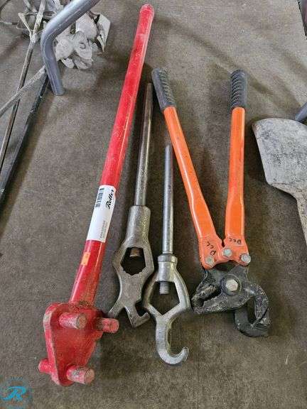 Heavy-Duty Hand Tools Including Pipe Wrenches and Rebar Benders ...