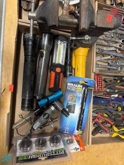 Hand Tools and Accessories Including Hammers, Wrenches, and Flashlights ...