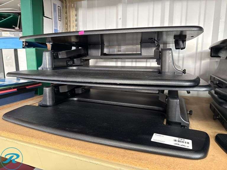(2) Varidesk Pro 30 Adjustable Desk Risers - Roller Auctions