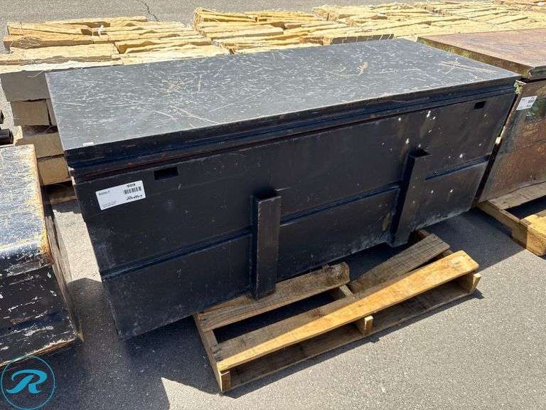Black Steel Job Site Storage Box - Roller Auctions