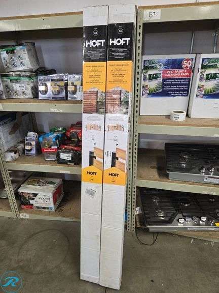 (2) Hoft A6 Privacy Screen 6 Ft. Aluminum Black End Post Kits - Roller ...