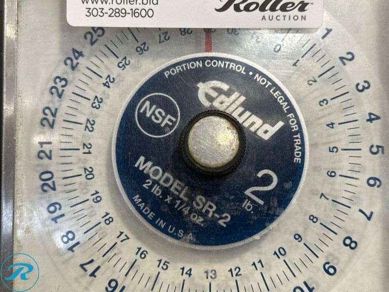 (2) Edlund Model SR-2 Portion Control Scales, 2 lb. Capacity - Roller ...
