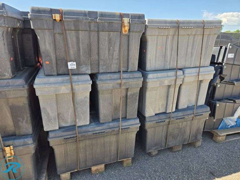 (2) Pallets of (18)Plastic Storage Containers - Roller Auctions