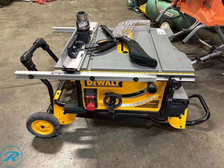 DeWalt DWE7491 10-Inch Table Saw with Rolling Stand, 120V, 15A - Roller ...